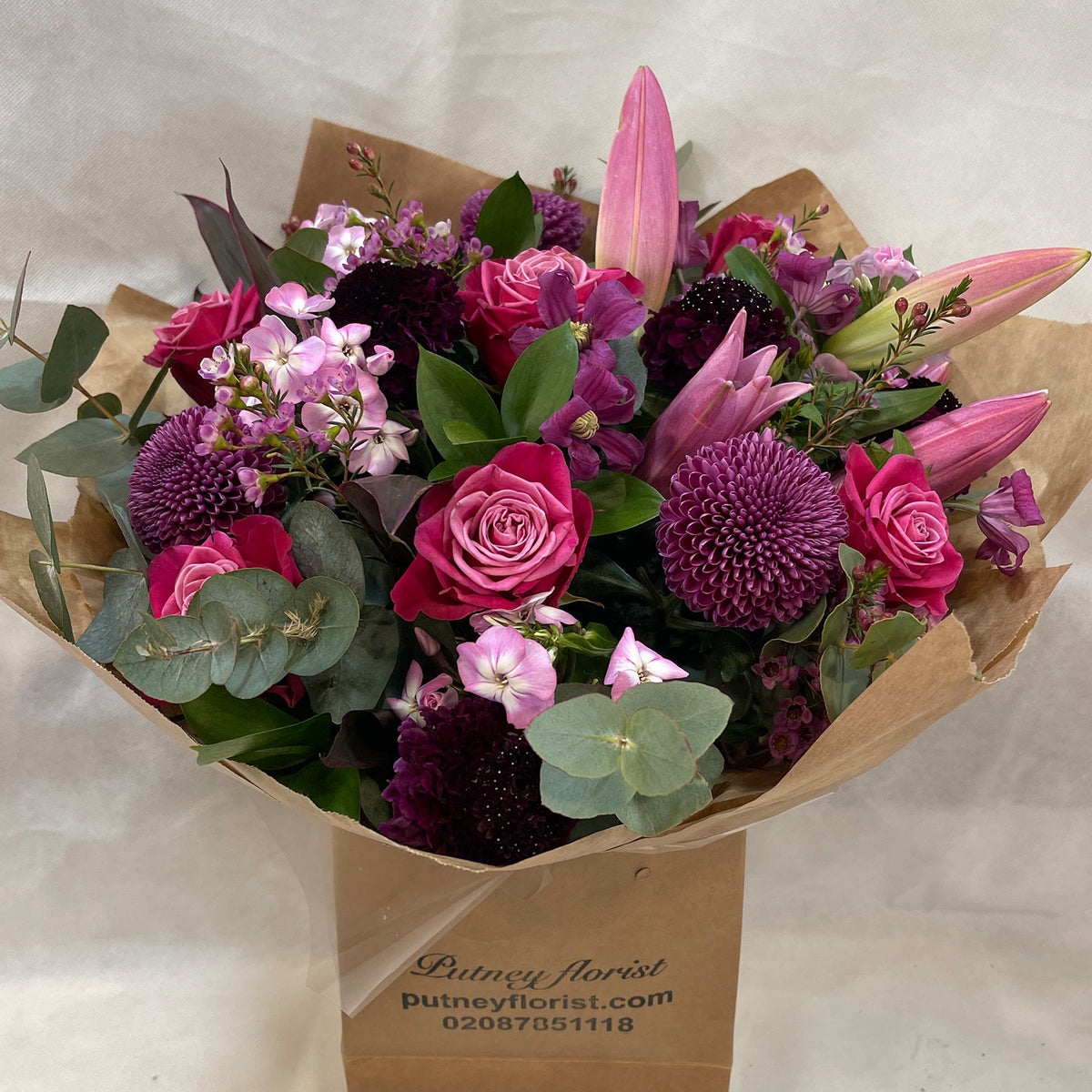 Ruby Flower Bouquet – Putney Florist ltd